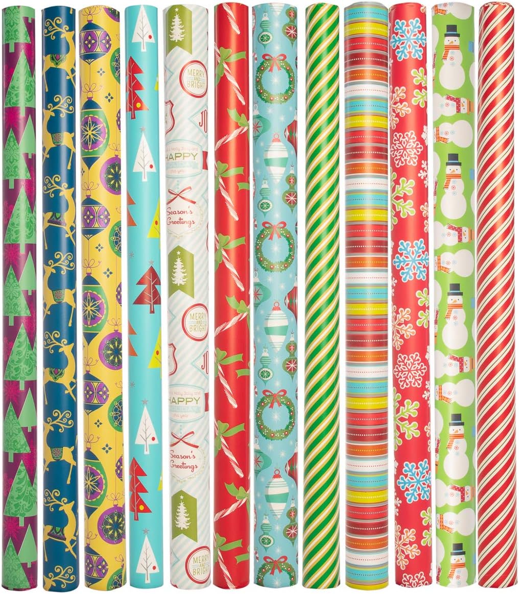 Amazon Paper Craft 12 Count Jumbo Christmas Wrapping Paper Rolls amazon-paper-craft-12-count-jumbo-christmas-wrapping-paper-rolls