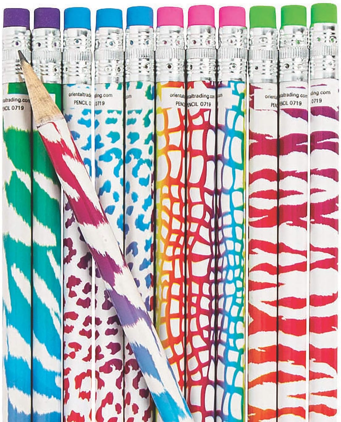 Amazon.com : Animal Print Pencils - 12 ct : Childrens Party Activities ...