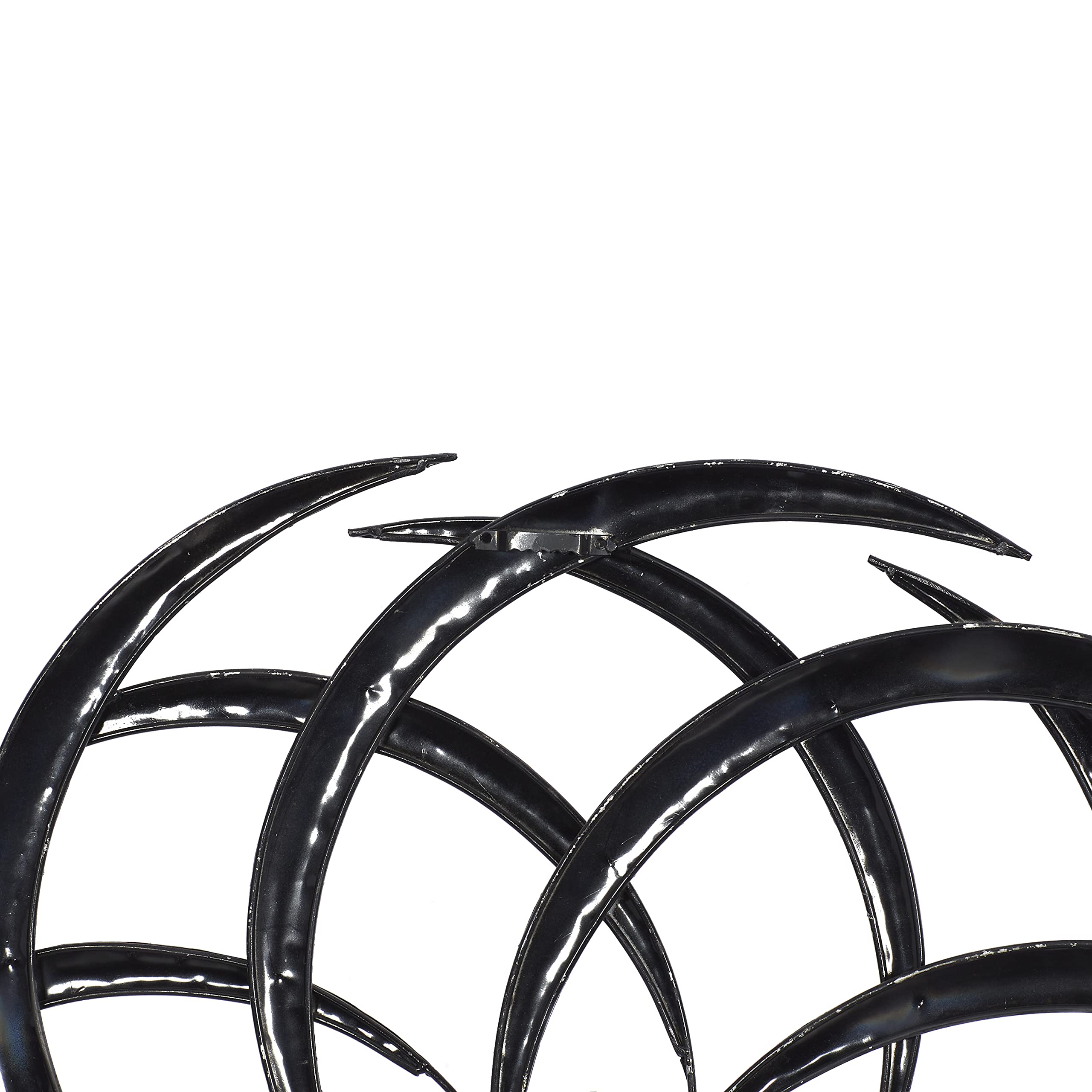 Deco 79 Metal Abstract Wind Spinner Inspired Wall Decor, 24" x 1" x 24 ...