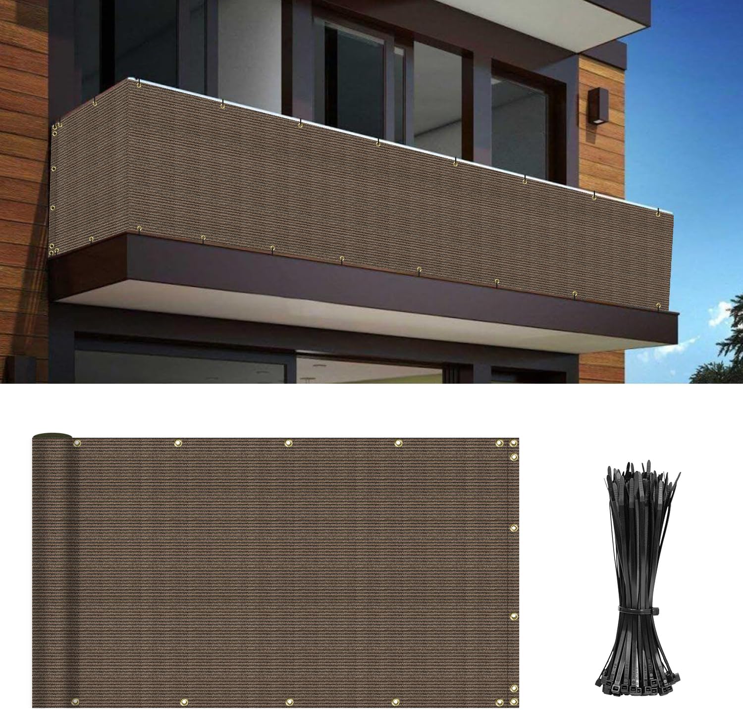 Amazon.com : INFRANGE Balcony Privacy Fence Screen 3' x 50' Mesh ...