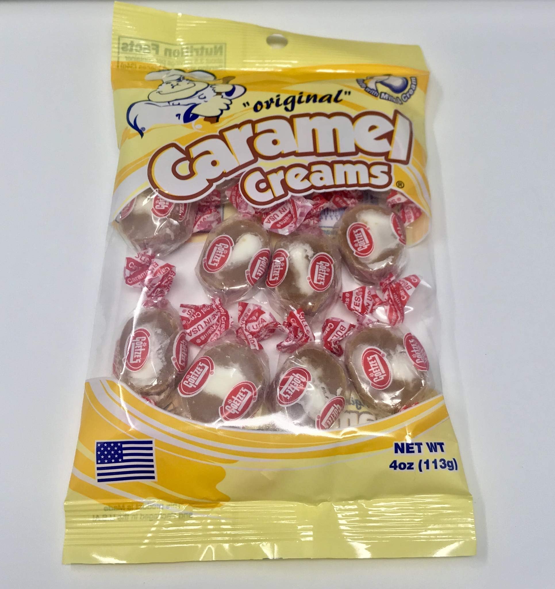 Amazon.com : Goetze's Original Vanilla Caramel Creams, 4 oz Bag ...