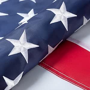 Amazon.com : American Flag 3X5,Outdoor Flag 3X5,Sewn Stripes,Brass ...
