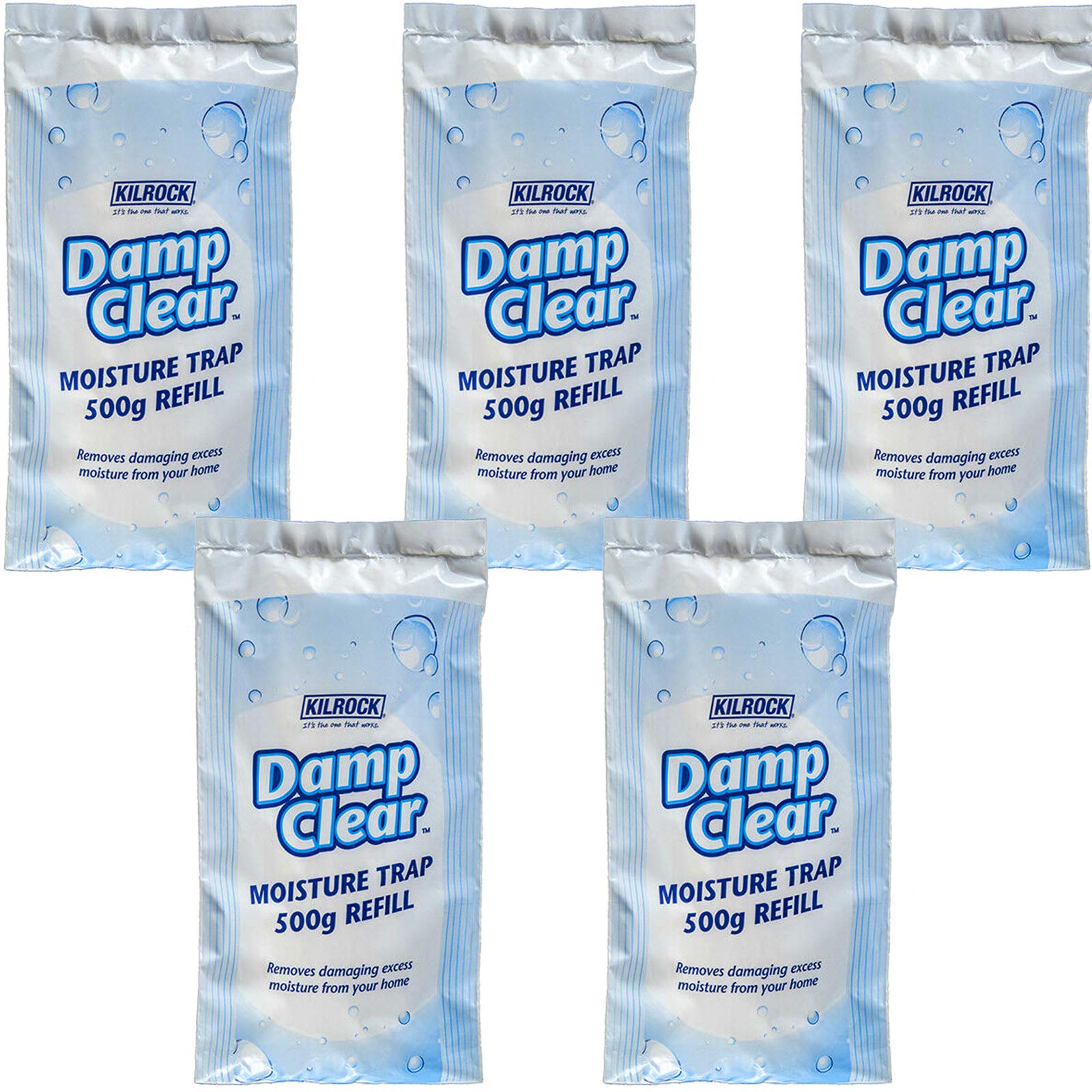 Kilrock Damp Clear Moisture Trap Refill (5 x 500g) : Amazon.co.uk: Home ...