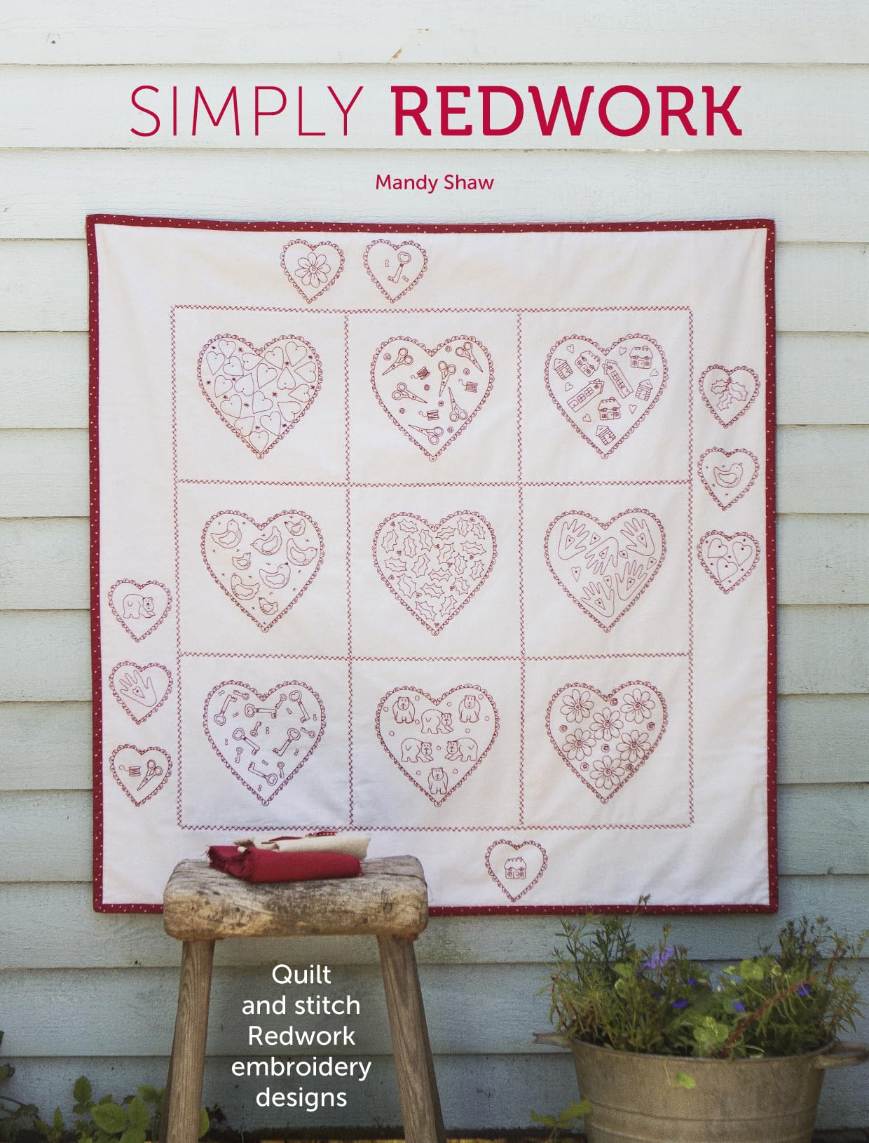 Simply Redwork: Quilt and stitch redwork embroidery designs: Amazon.co ...