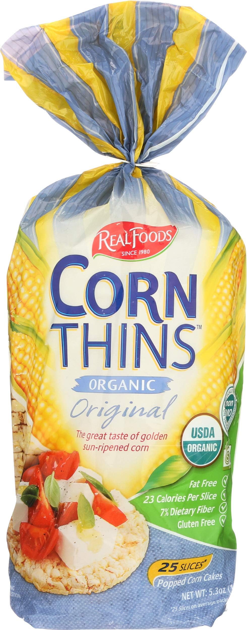 Amazon.com: Real Foods Original Organic Corn Thins - 5.3 oz