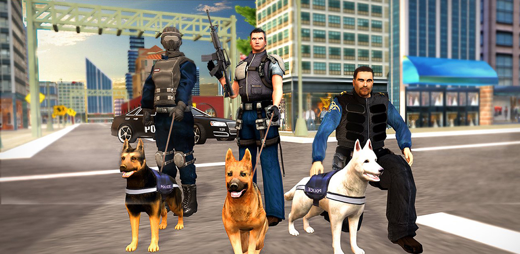 Police Dog n Police Car Rush Chase Crime City Gangsters Attack: Cops ...