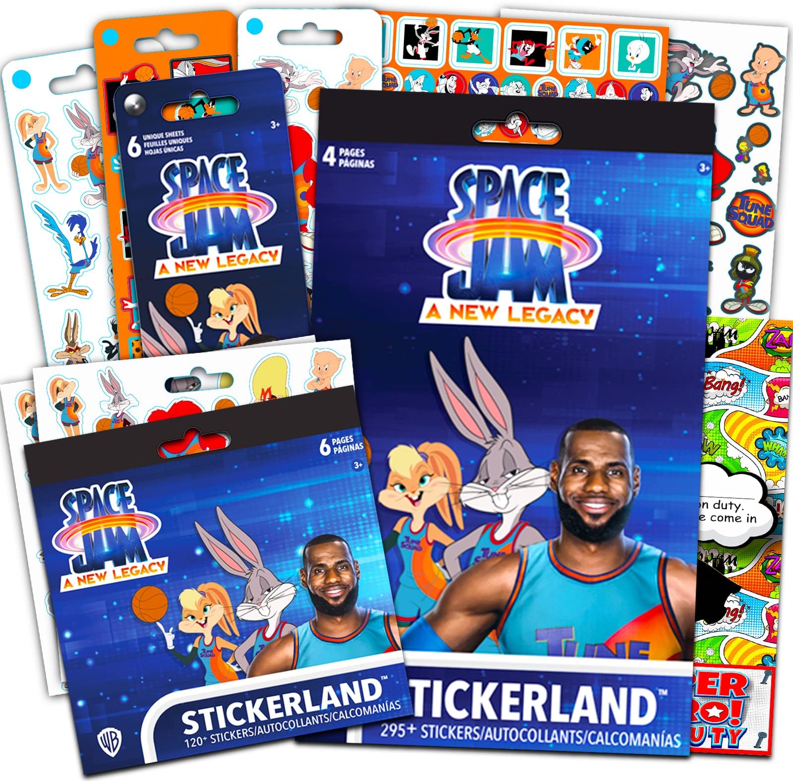 Amazon.com: Space Jam Sticker Set for Kids - Bundle with 350+ Stickers ...