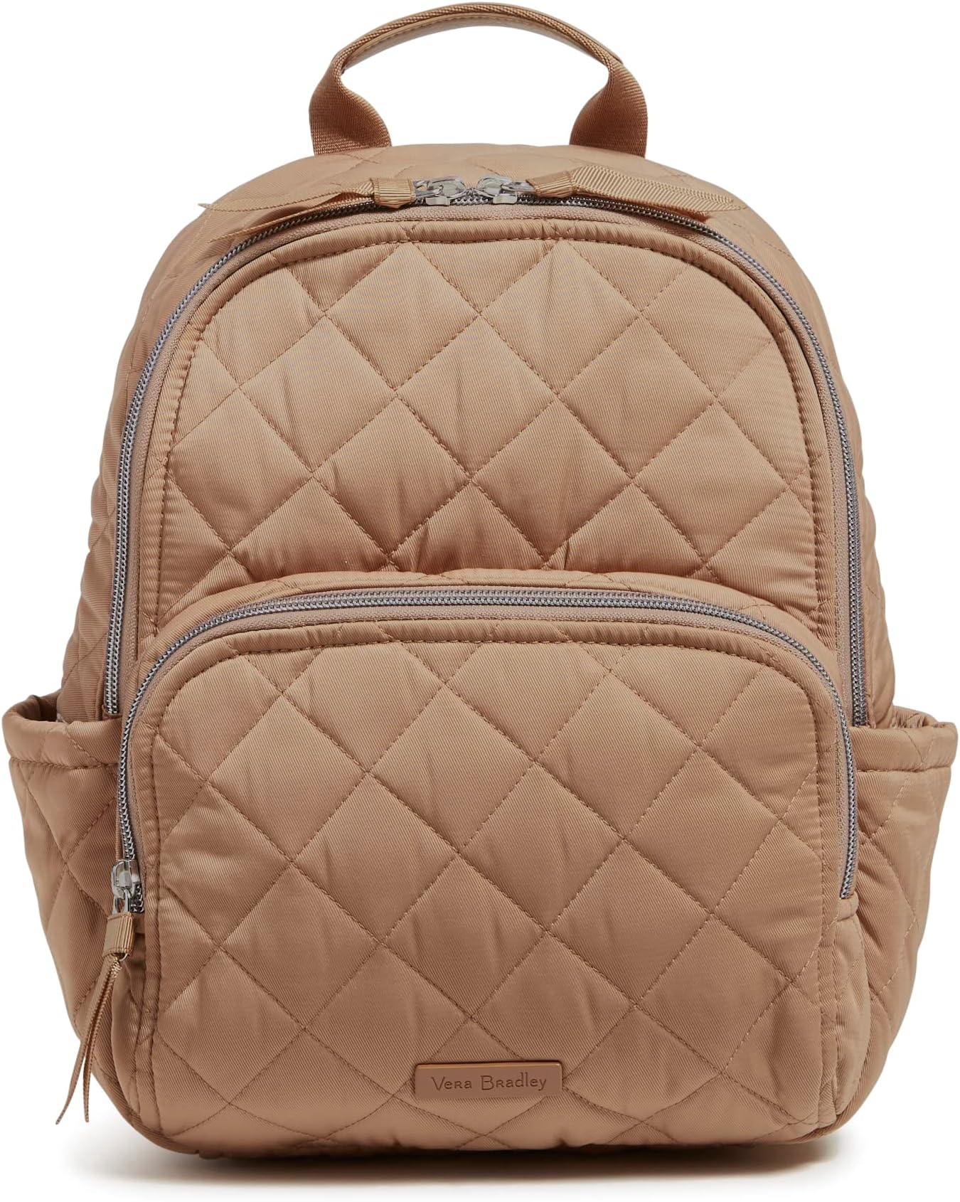 Amazon.com: Vera Bradley Women's Microfiber Small Backpack, True Black ...