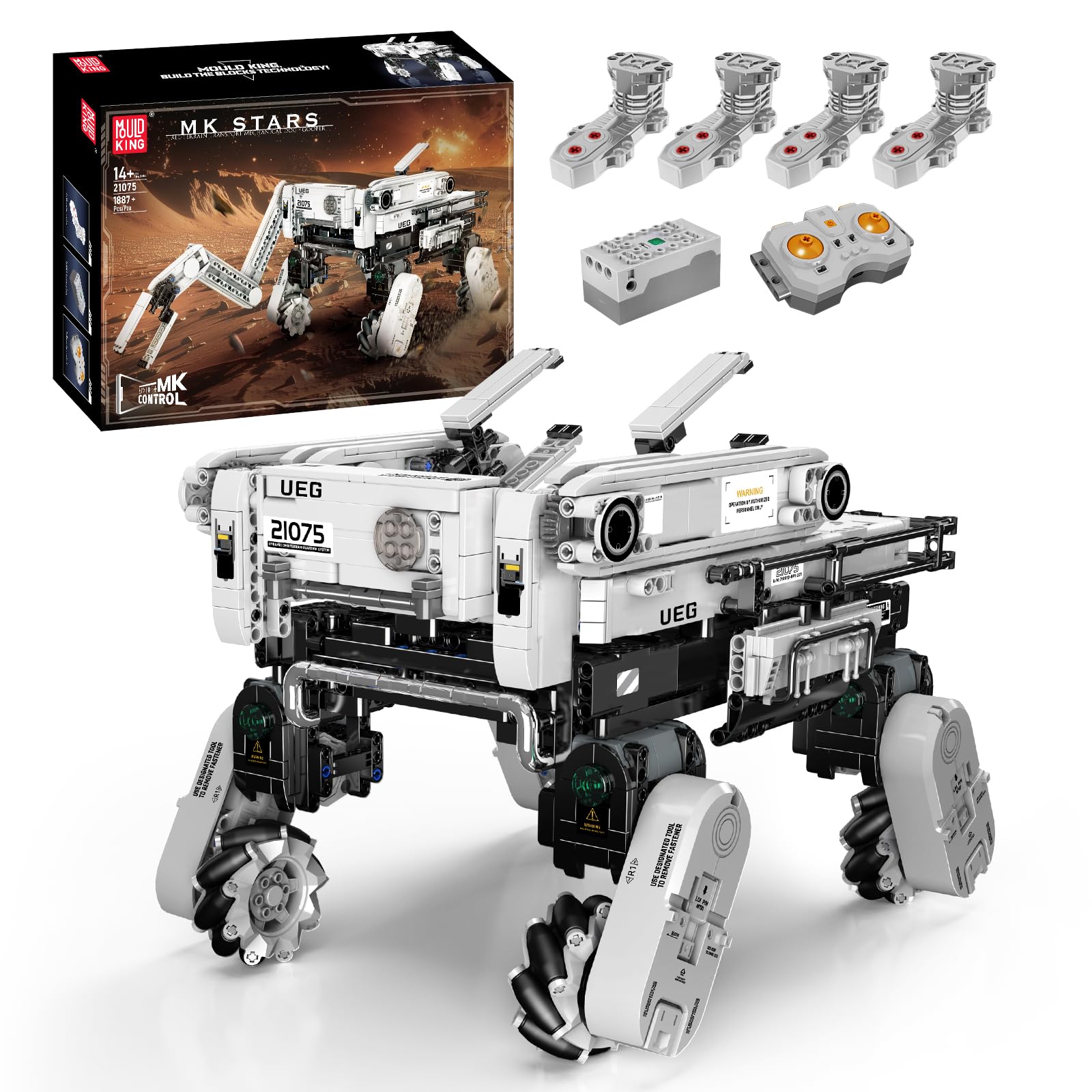 Amazon.com: Mould King Technik 21075 Robot Dog, D-307A, Mechanical ...