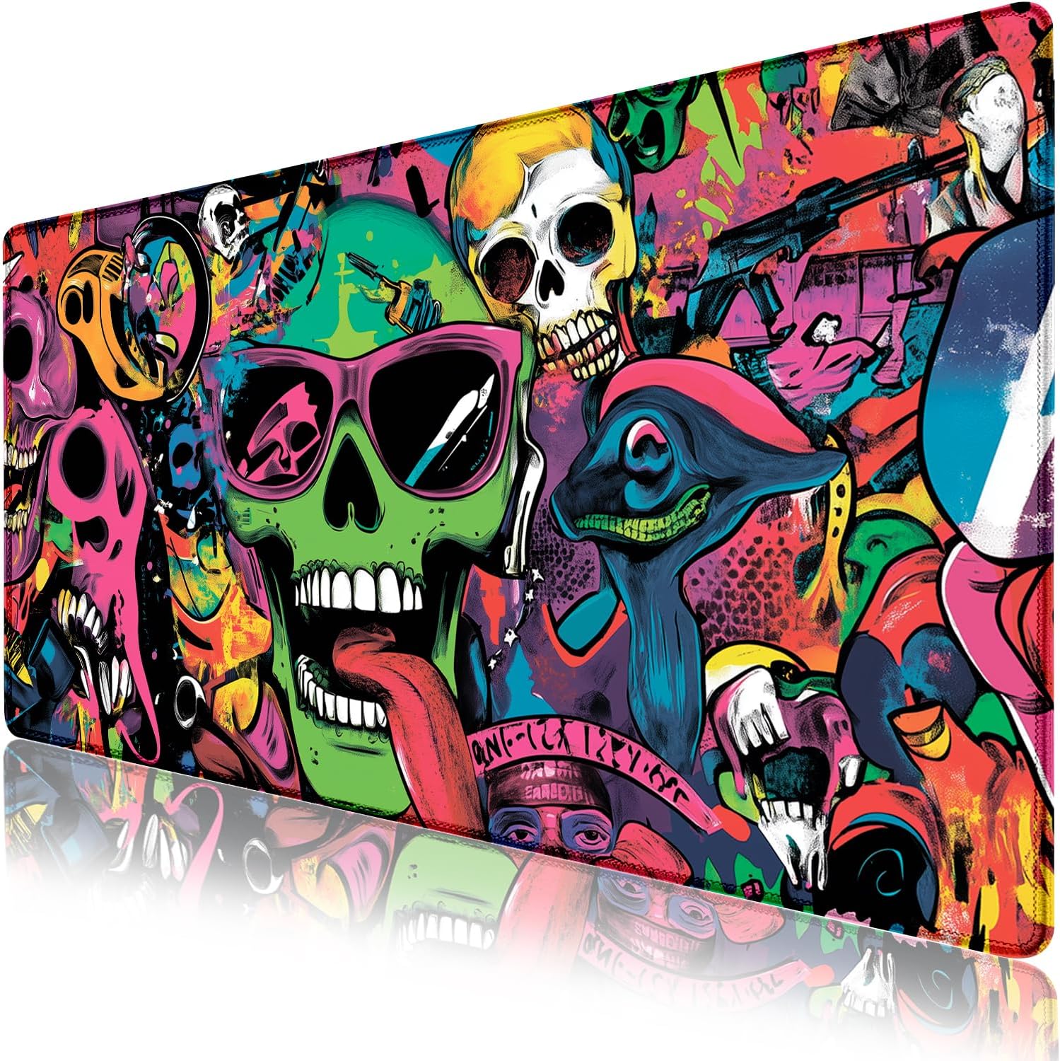 Amazon.com: Extra Large Skull Gaming Mouse Pad for Computer, Laptop ...