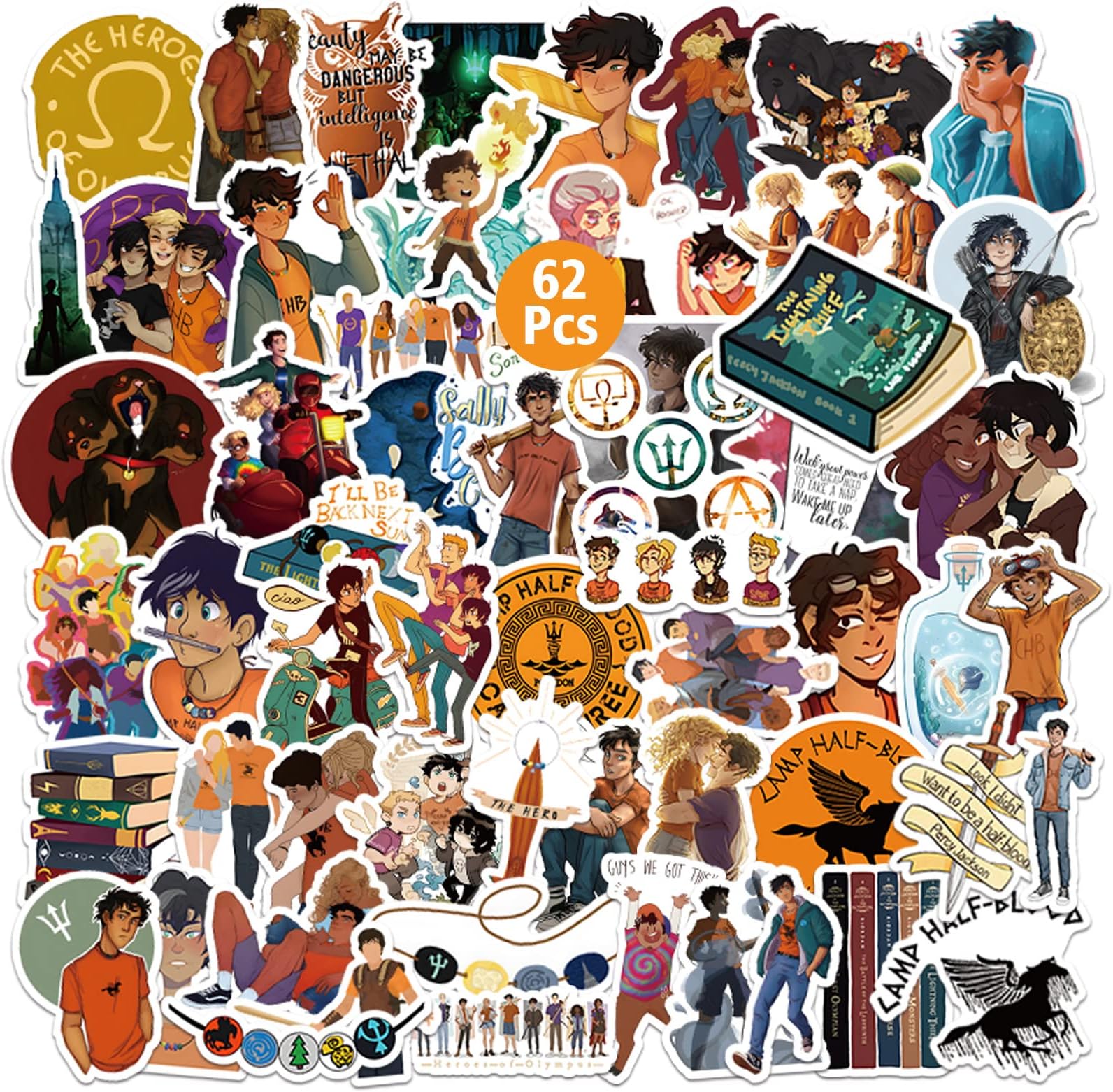 Amazon.com: Percy Jackson Stickers 62PCS Books Graphic Waterproof Vinyl ...