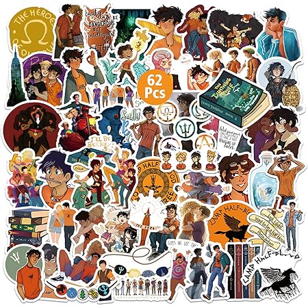 Amazon.com: Percy Jackson Stickers 62PCS Books Graphic Waterproof Vinyl ...