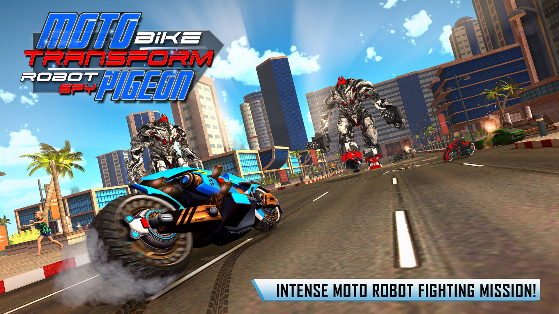 Flying Pigeon Robot Bike transforming games:Amazon.de:Appstore for Android