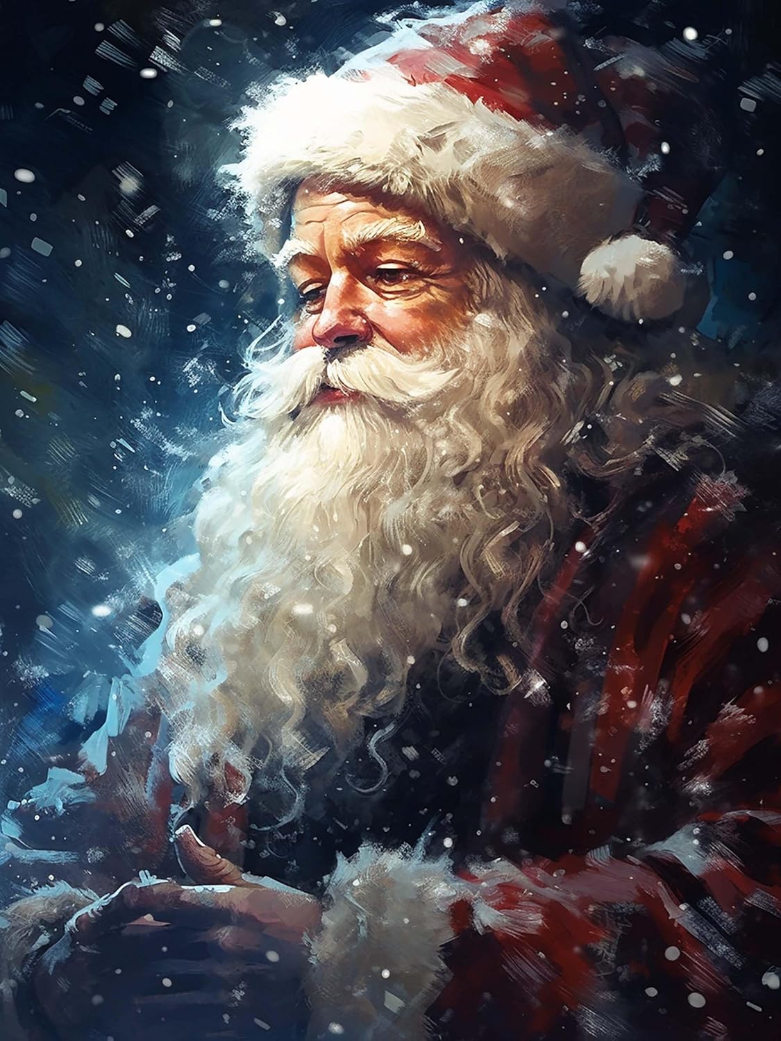 Amazon.com: VAIIEYO Diamond Art Kits for Adults Santa Claus, 5D Diamond ...