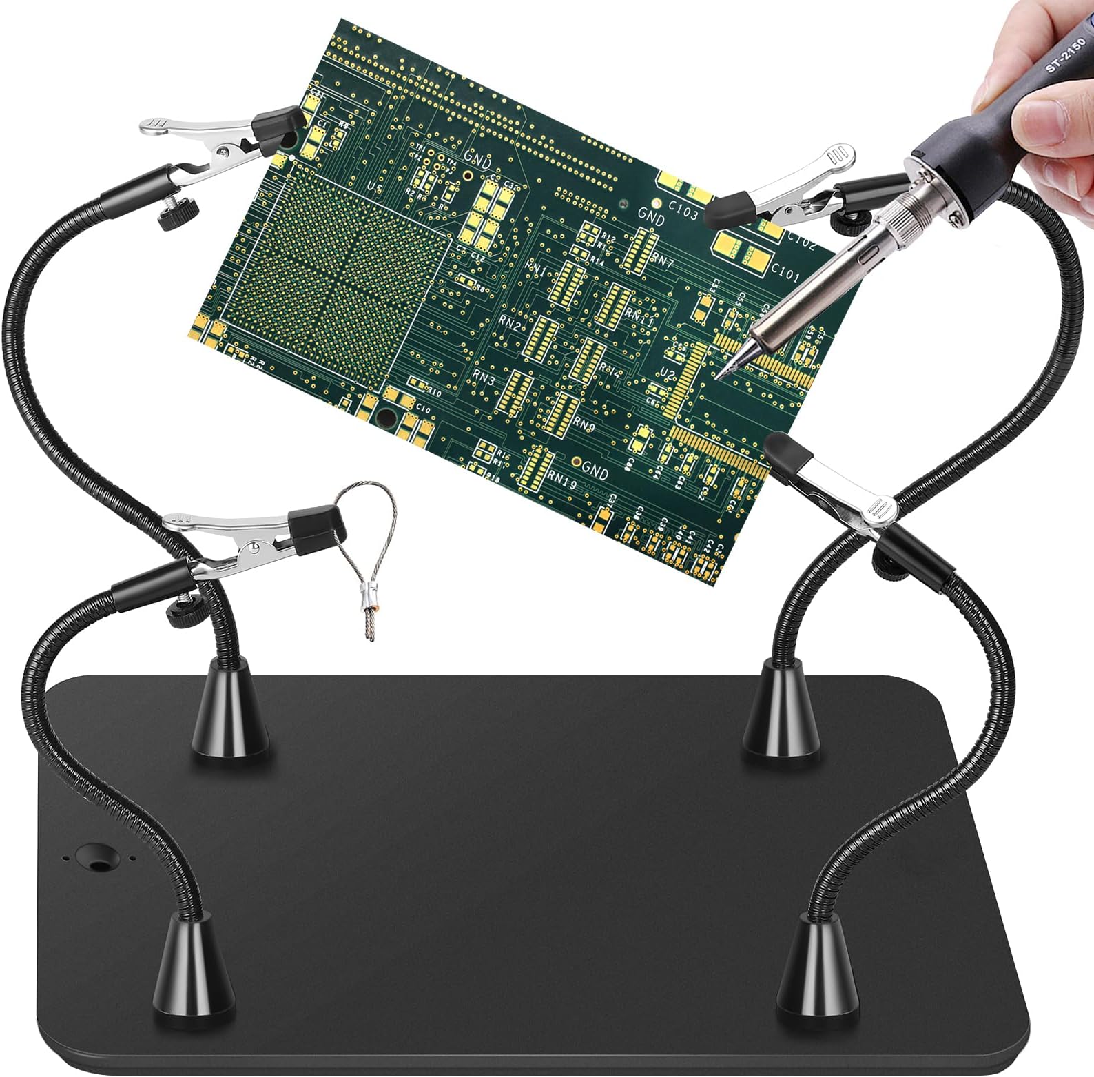 Magnetic Helping Hands Soldering Station, Third Hand Soldering Tool ...