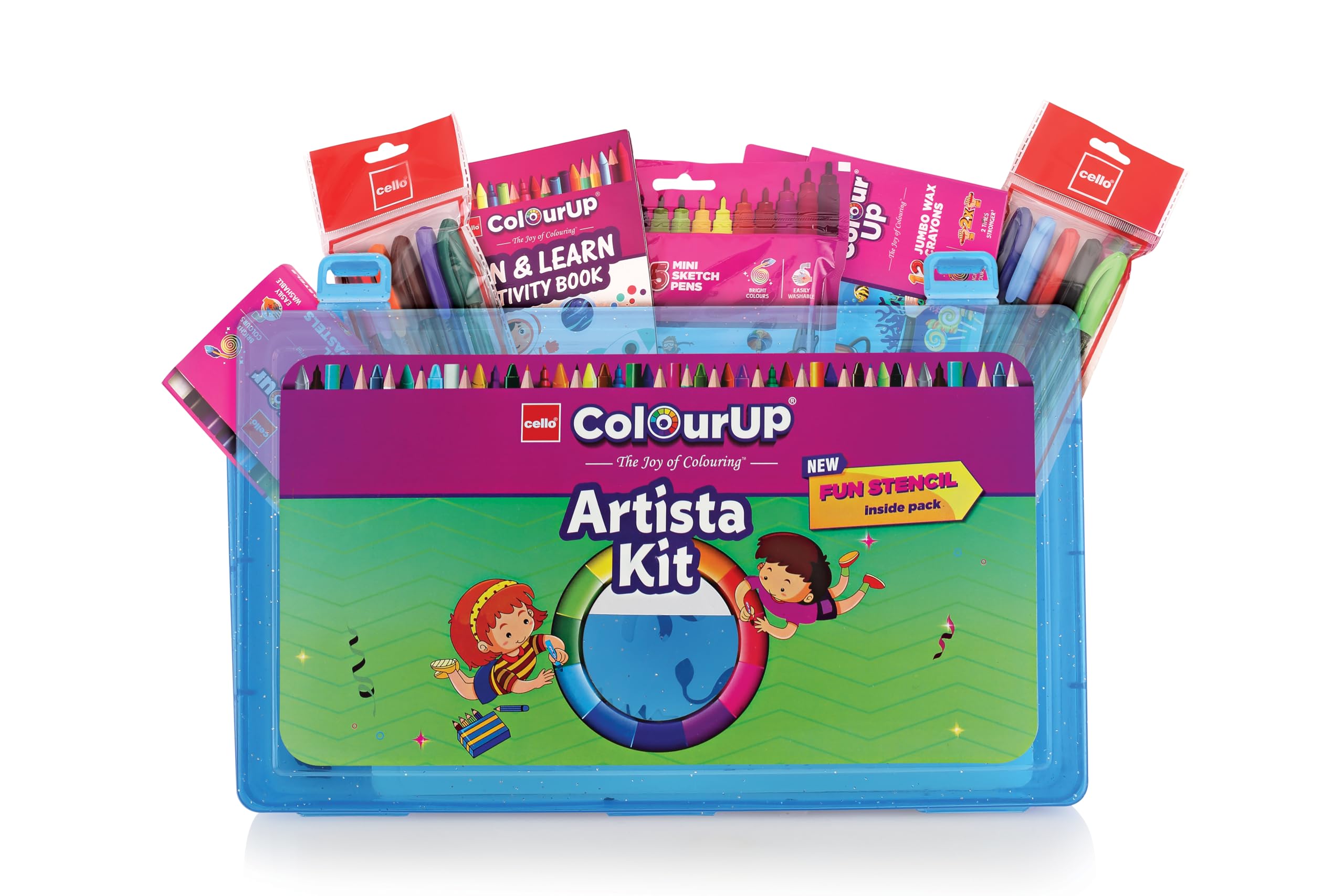 Cello Colourup Artista Kit New Fun Stencil Inside Pack | Includes ...