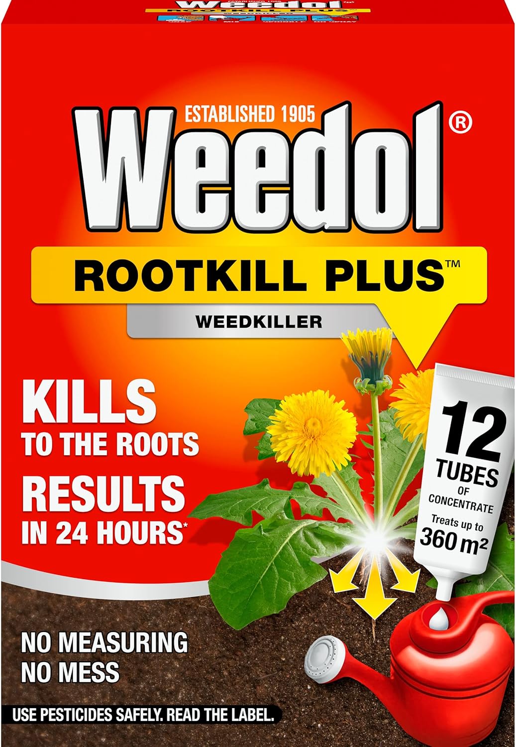 Weedol Rootkill Plus Concentrate Tubes, 12 Pack : Amazon.co.uk: Garden