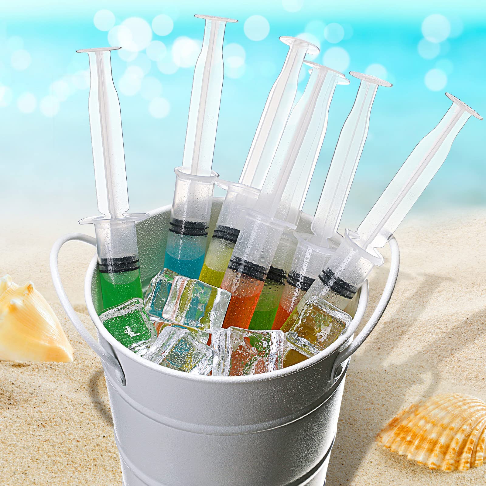 Jelly Shot Syringe for Party Liquid Plastic Syringes with Tip Cap Party ...