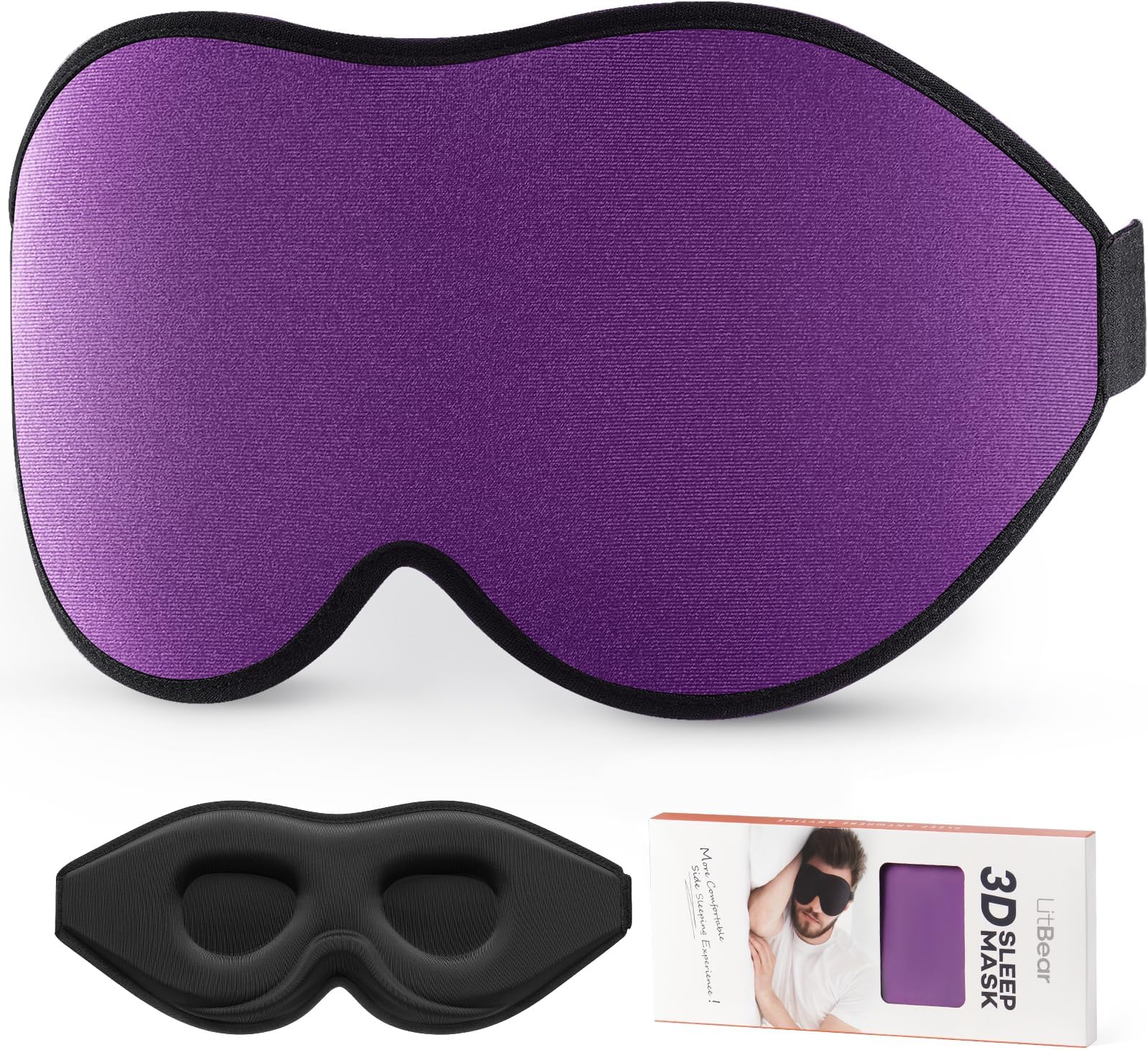 Amazon.com: Mavogel Cotton Sleep Eye Mask - Breathable Light Blocking ...