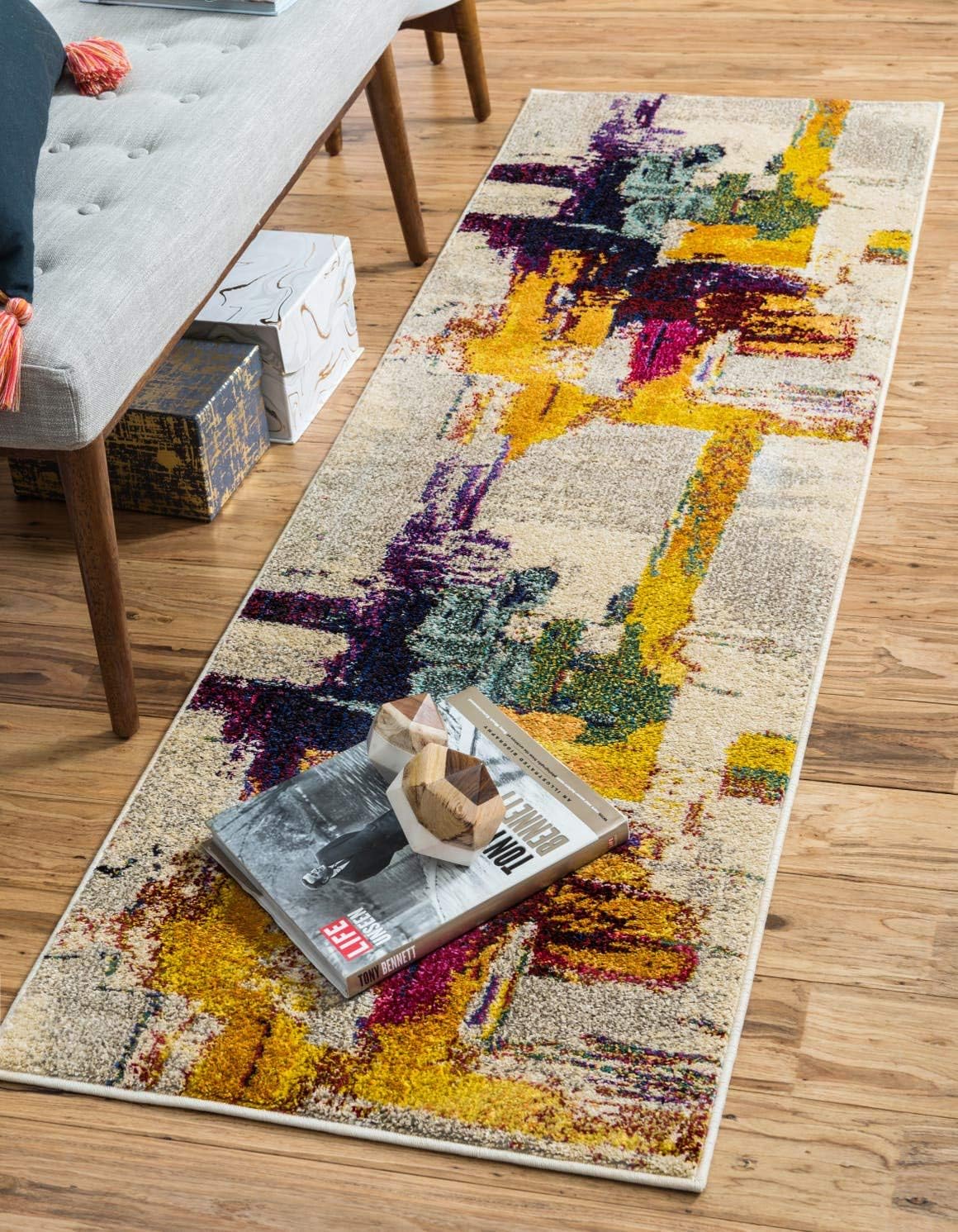 Tapete abstracto Unique Loom, colección Estrella, moderno, multiárea ...