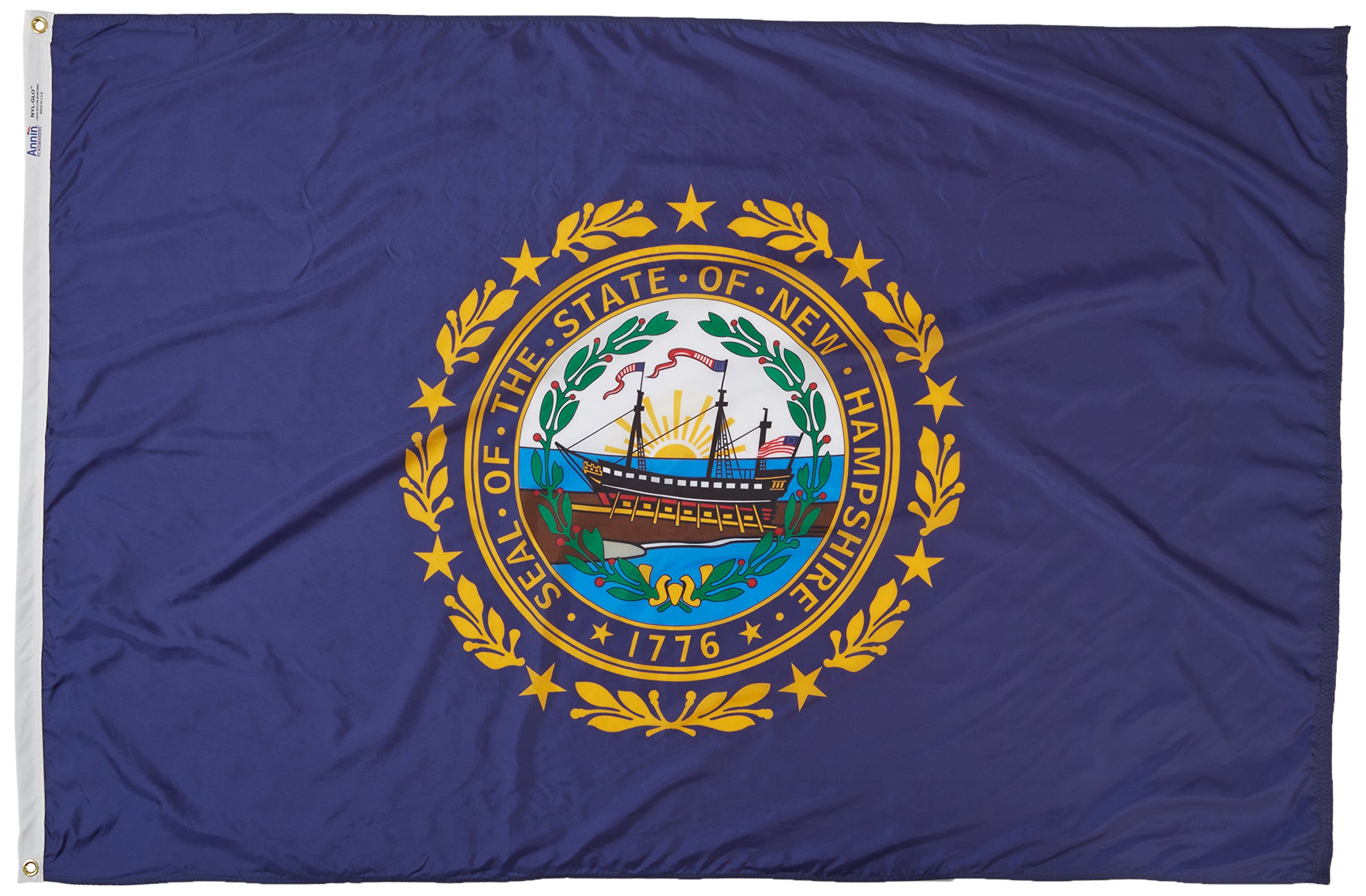 Amazon.com : Annin Flagmakers New Hampshire State Flag USA-Made to ...