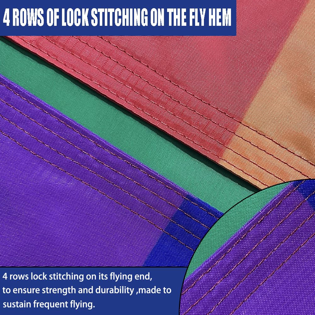 Snapklik.com : Progress Pride Rainbow Flag 3x5 Double Sided- Heavy Duty ...