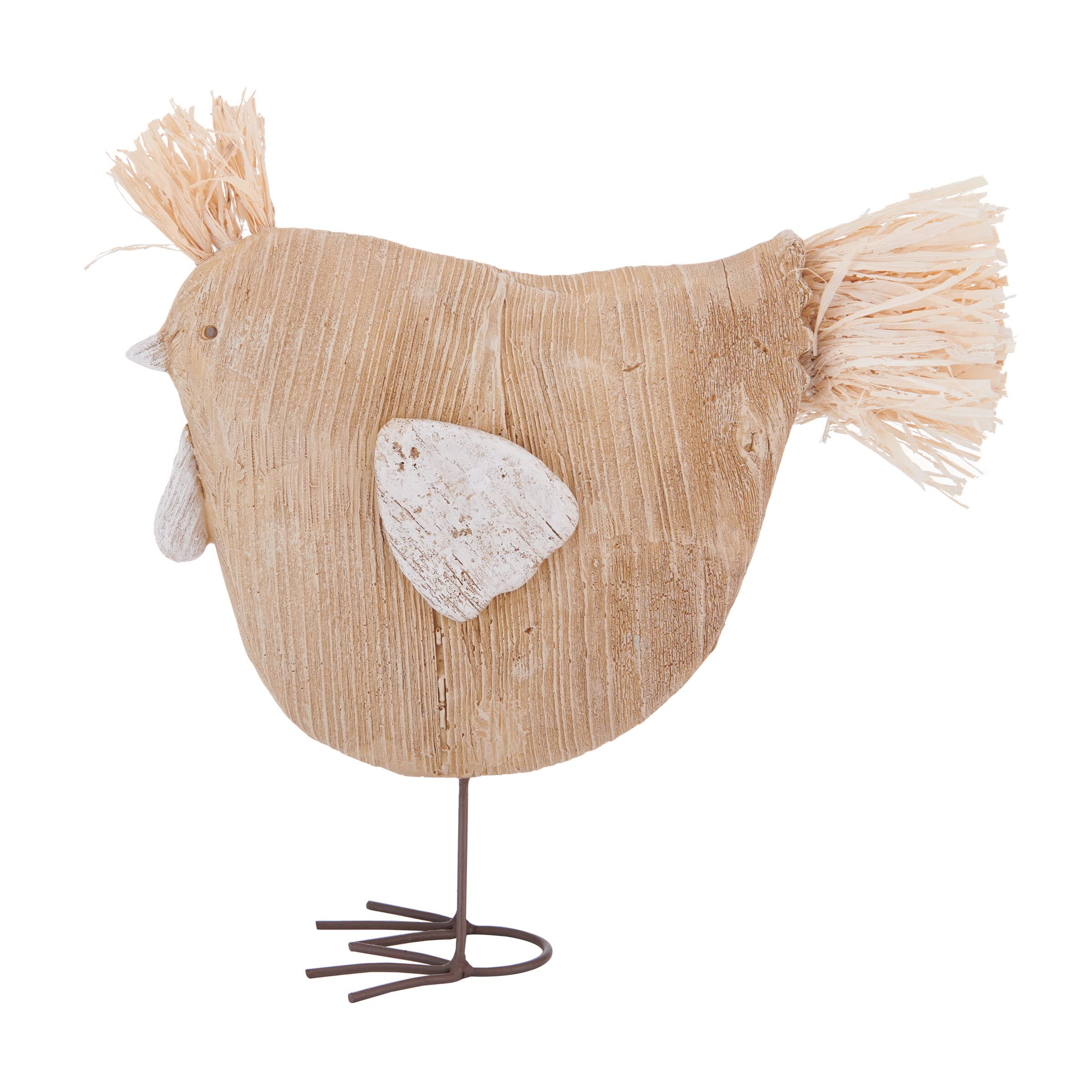 Elements 10.63x3.94x10.63 Inch Resin Natural Chicken Tabletop Decor Tan ...