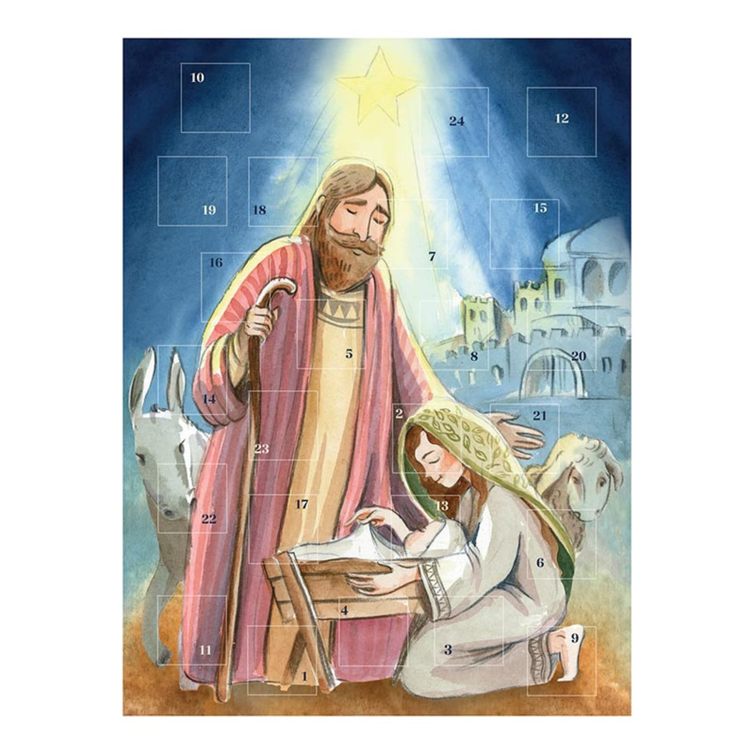 Snapklik.com : Needzo Countdown To Christmas 2024 Religious Nativity Of ...