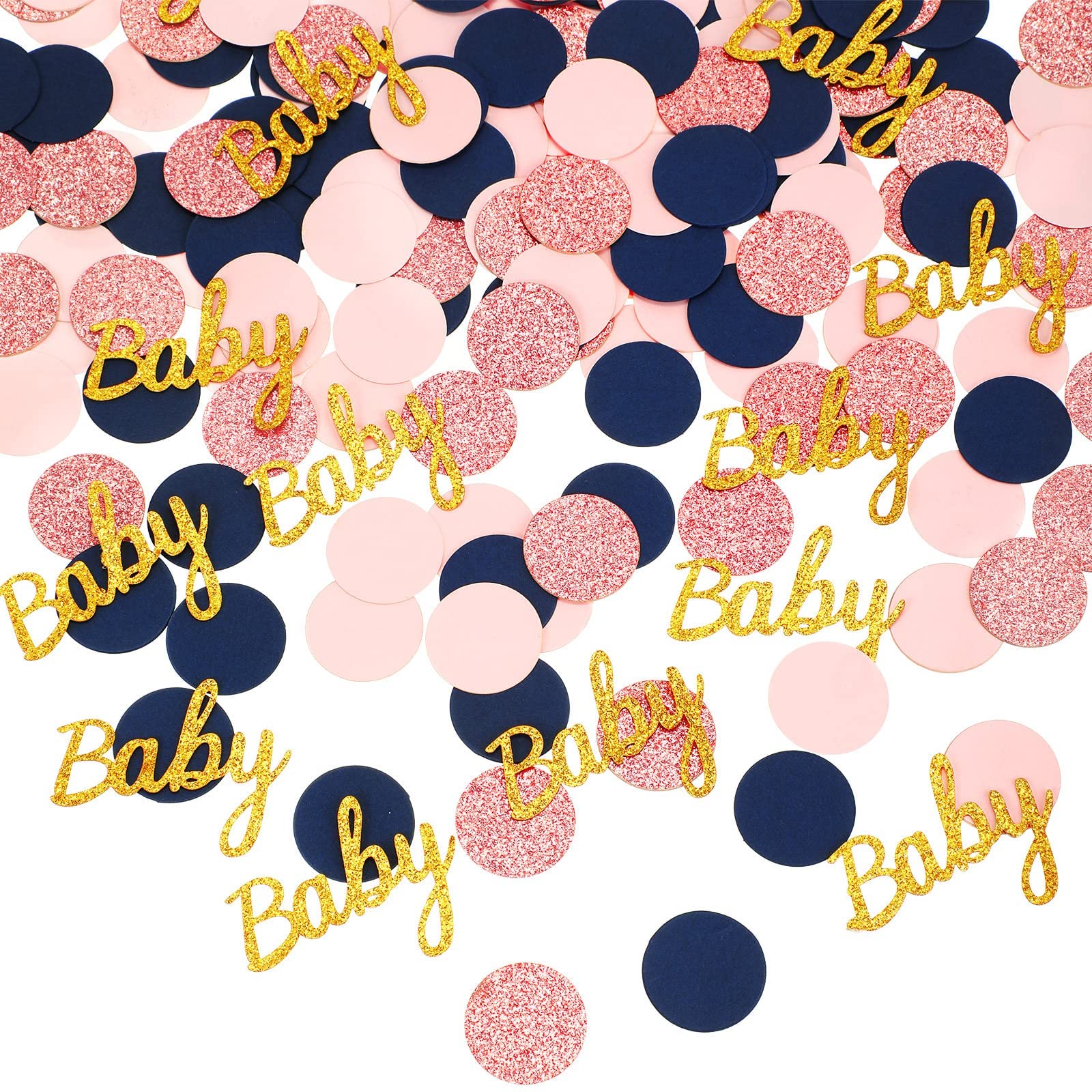 Pink And Navy Blue Baby Shower