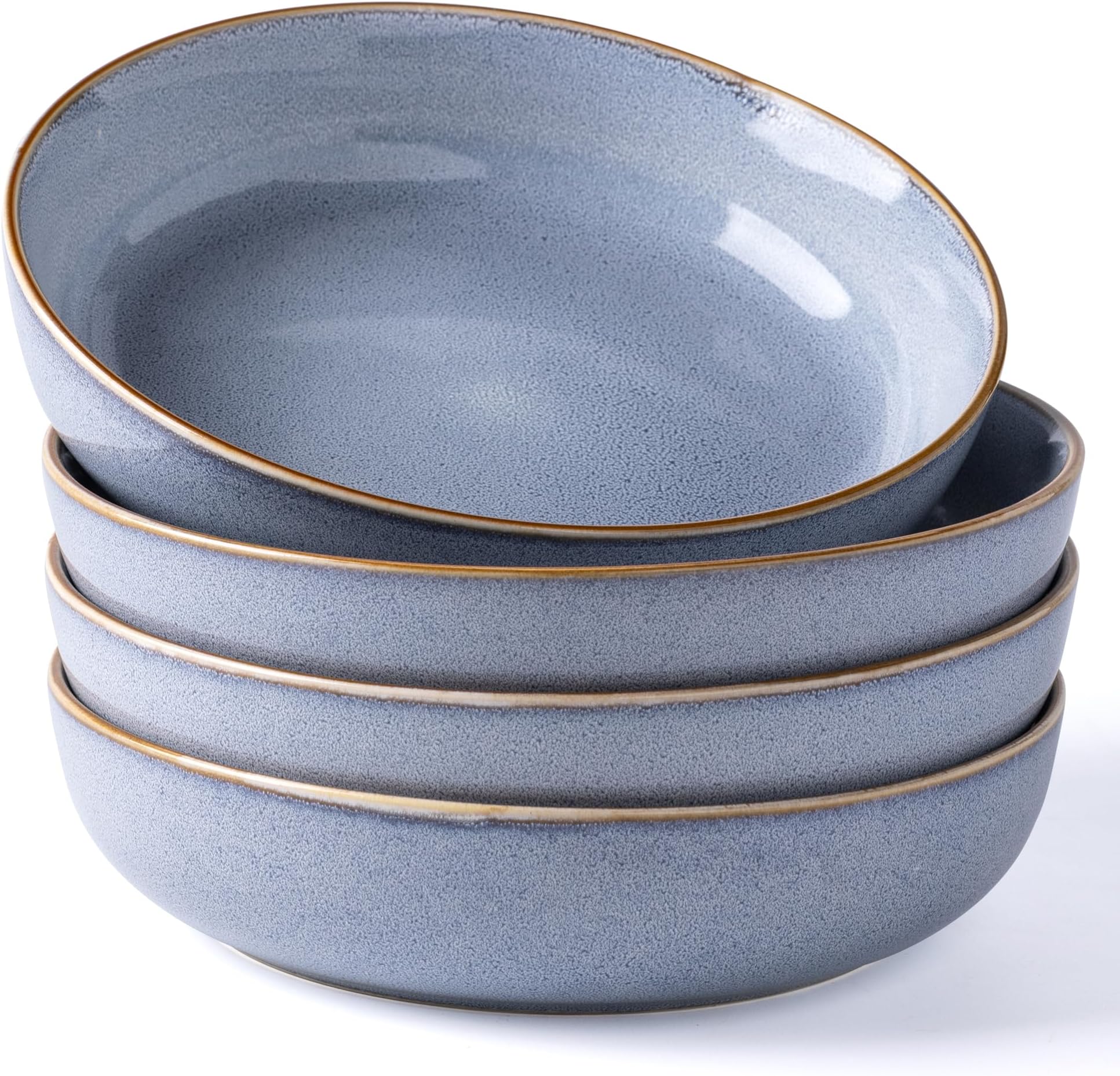 Amazon.com | AVLA 4 Pack Ceramic Pasta Bowls, 8" Salad Serving Bowl Set ...