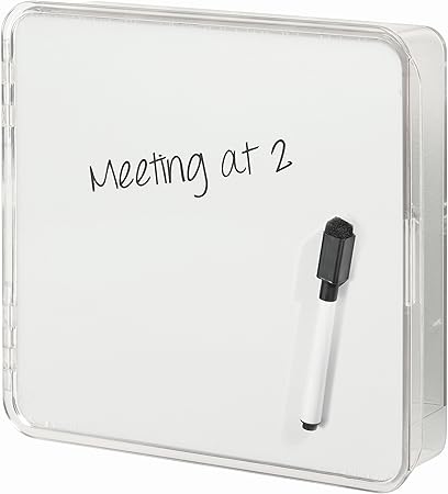 Amazon.com: iDesign Linus Wall Mount Key Box with Dry Erase Board - 8.2 ...