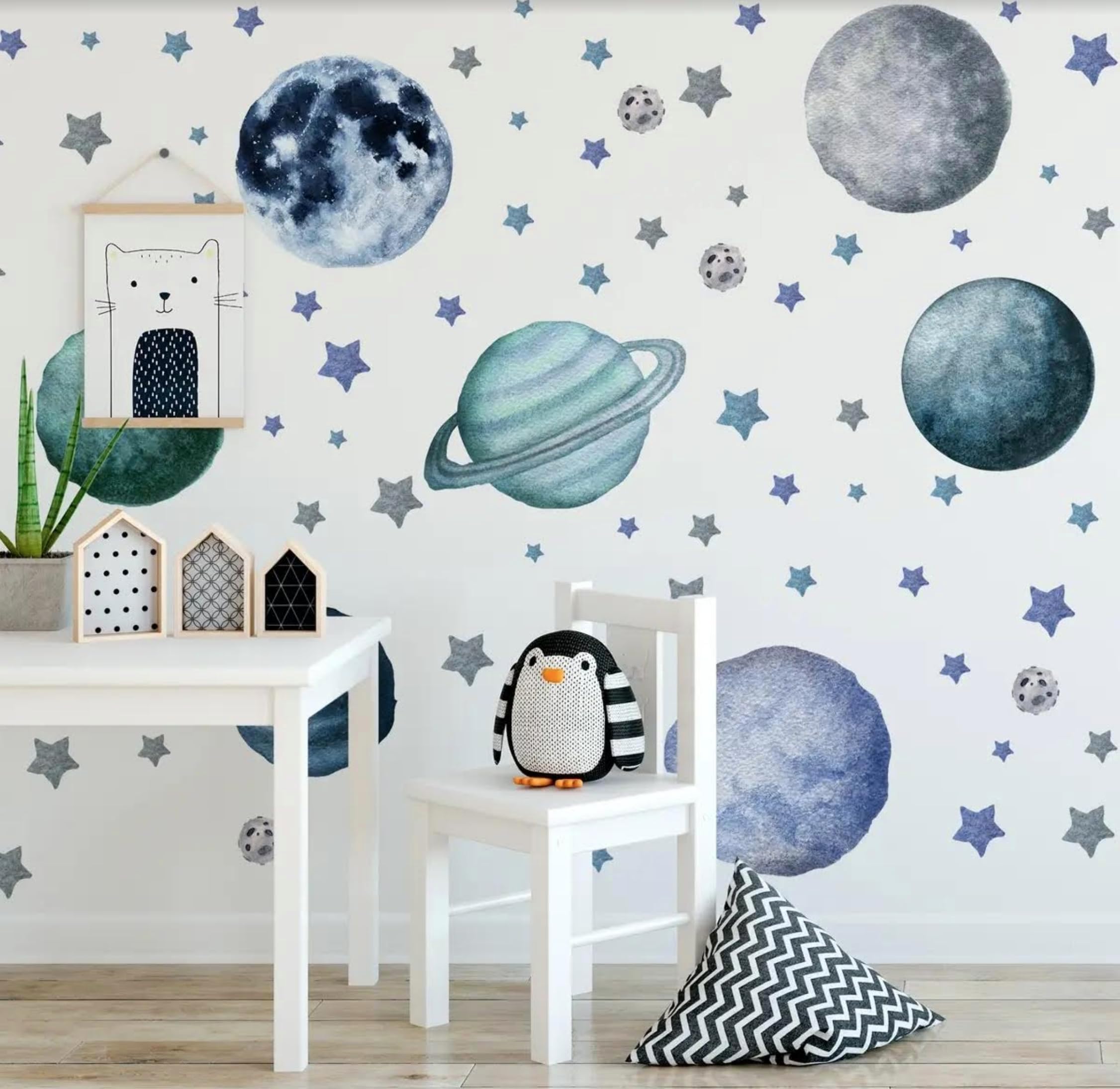 Amazon.com: Solar System Decoration Wall Stickers Wall Decals Peel and ...
