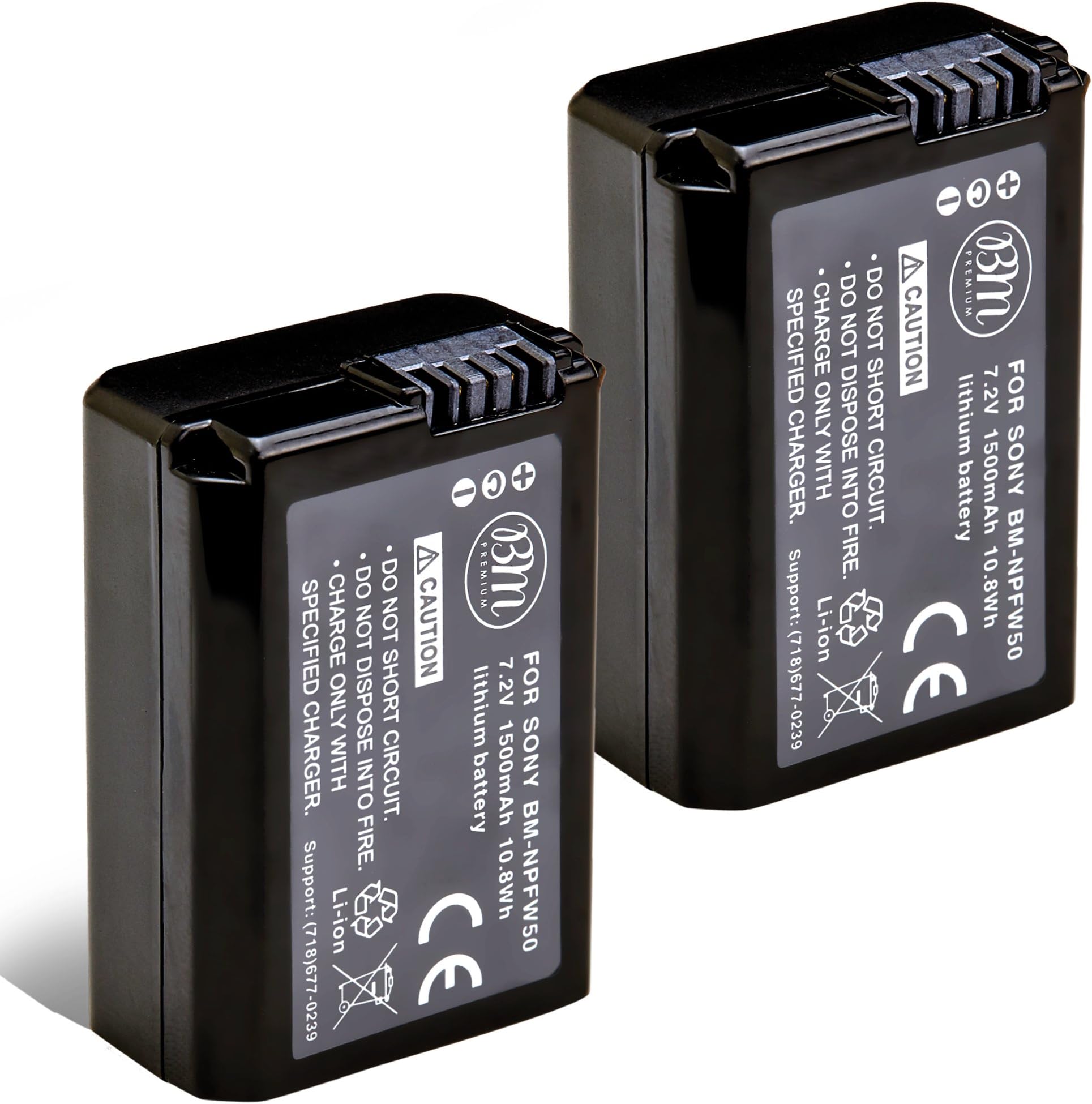 Amazon.com : NP-FW50 SR 2-Pack Camera Battery for Sony A6000, A6500 ...