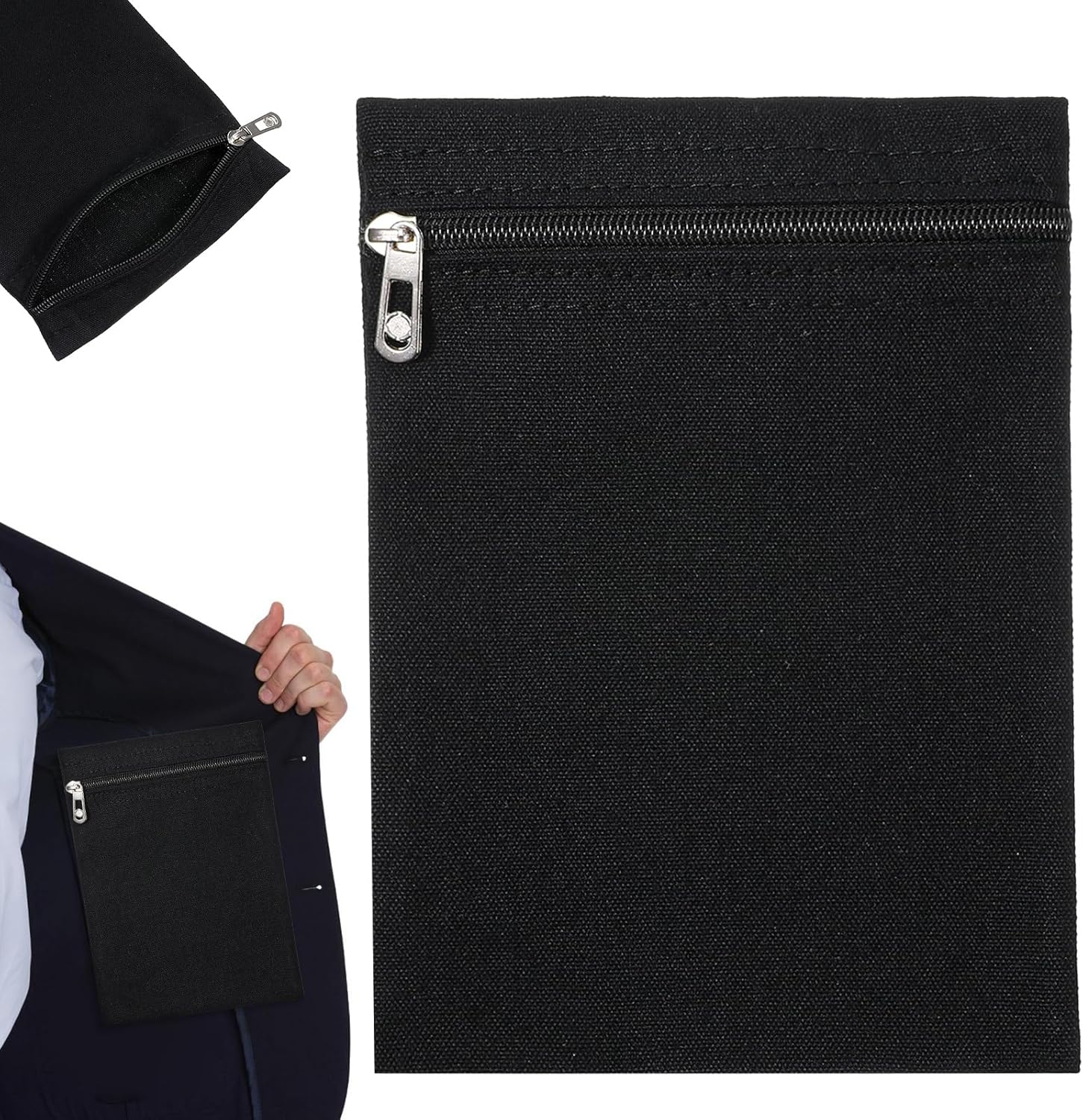 Amazon.com: LXUEJIE Sew-in Side Pocket with Zipper, Inside Pockets ...