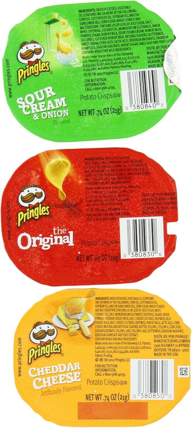Pringles Variety Pack Potato Chips - 36 Individual Packs Snack Stacks ...