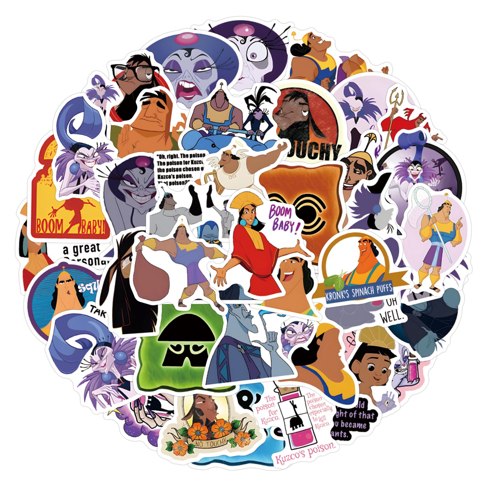 Amazon.com: 55pcs The Emperor's New Groove Stickers for Kids, Funny ...
