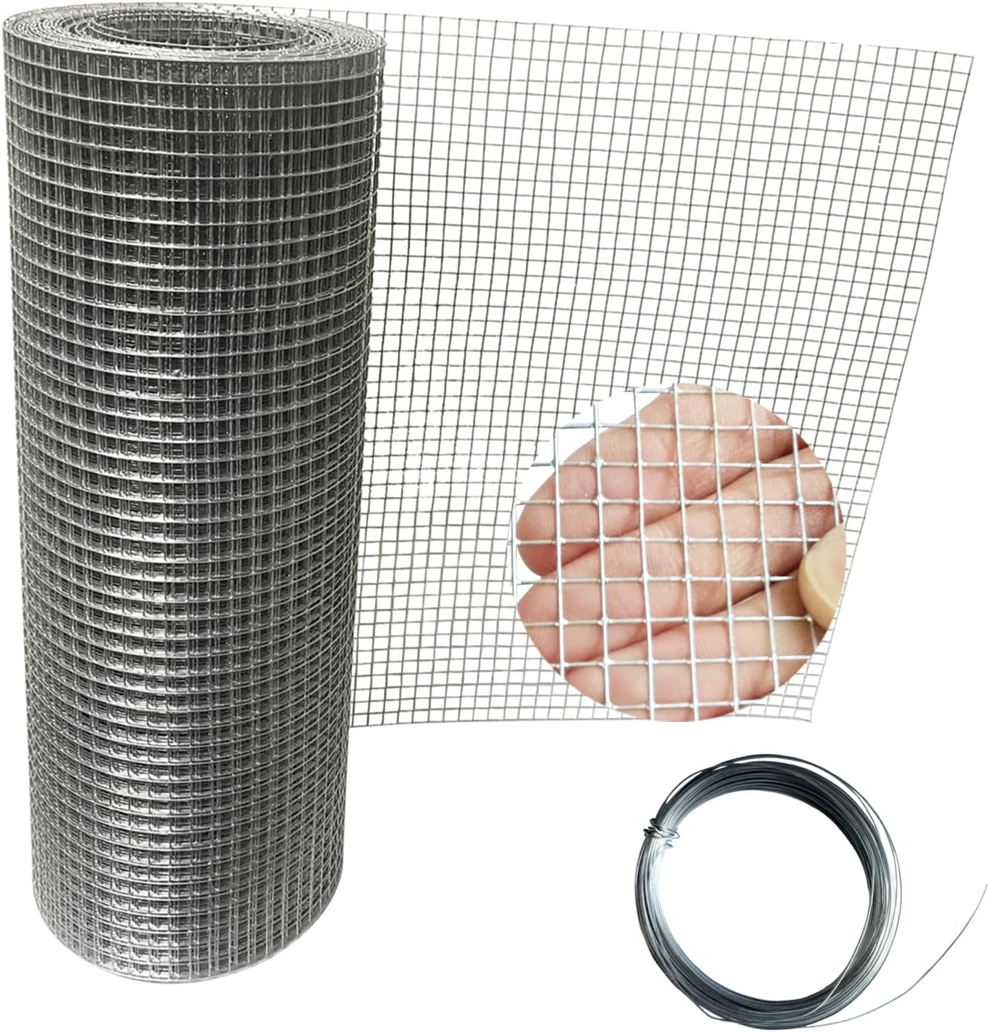 12in X 20ft Hardware Cloth 1/4 Inch, 23 Gauge, Hot-dip Galvanized After ...