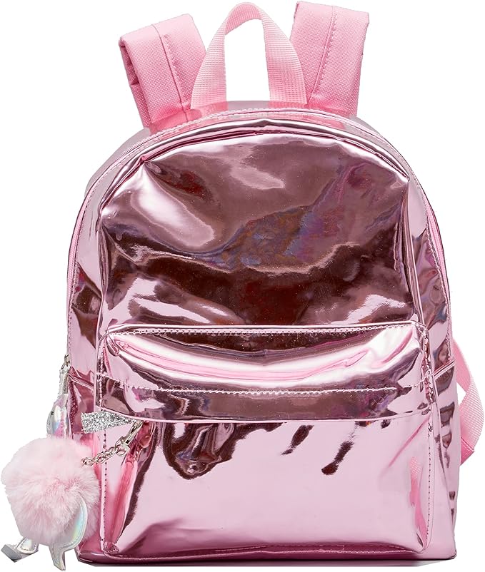 HTUK Pink Teen Fashion Backpack Metallic Girls Backpack Fashion ...