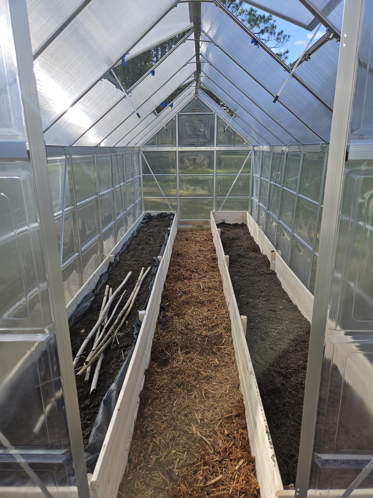 $33/mo - Finance PAPABABE 6x8 FT Hybrid Polycarbonate Greenhouse 2 Vent ...