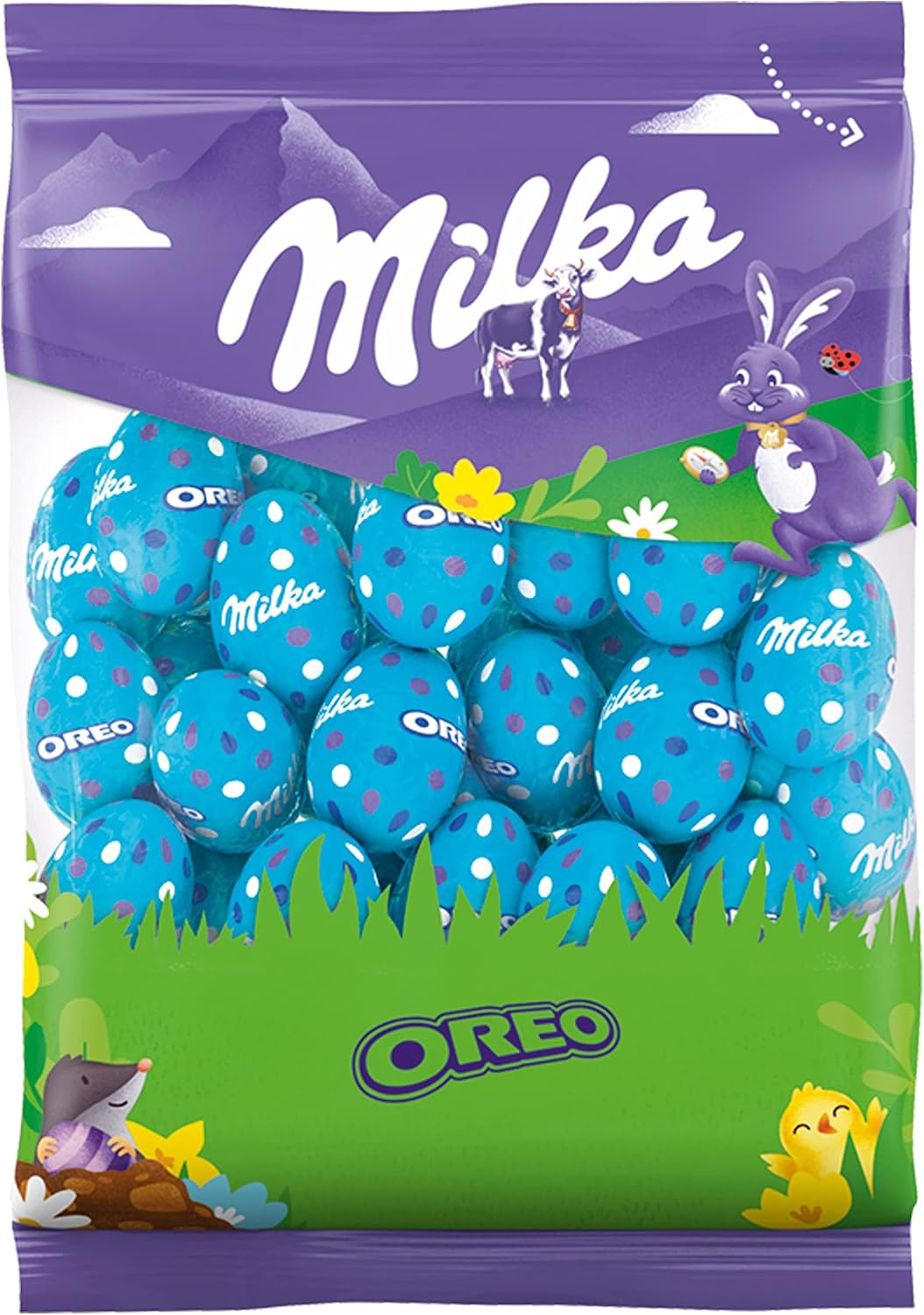 Milka - Petits Œufs en Chocolat de Pâques - Goût : Oréo - Aux Éclats de ...