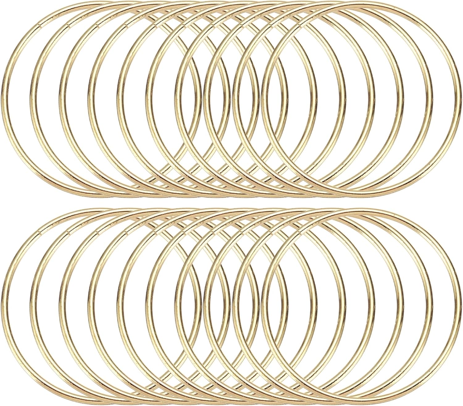 Amazon.com: MECCANIXITY 20 Pcs Dream Catcher Rings,Metal Craft Hoops ...