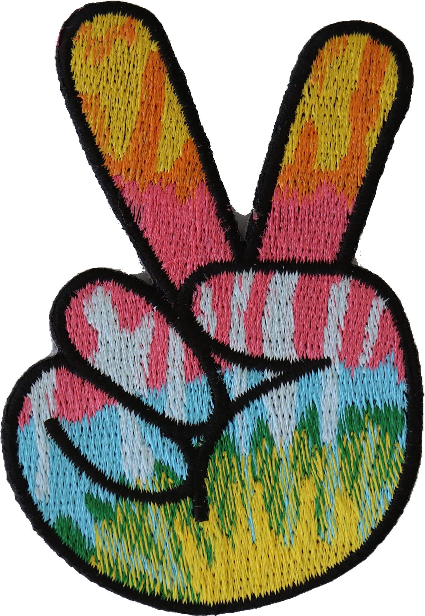 Colorful Peace Hand Sign