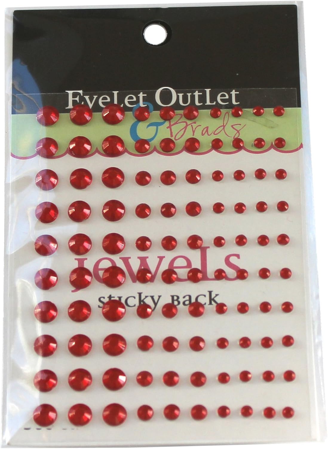 Amazon.com: Eyelet Outlet Bling Self-Adhesive Jewels, Multi-Size, Red ...