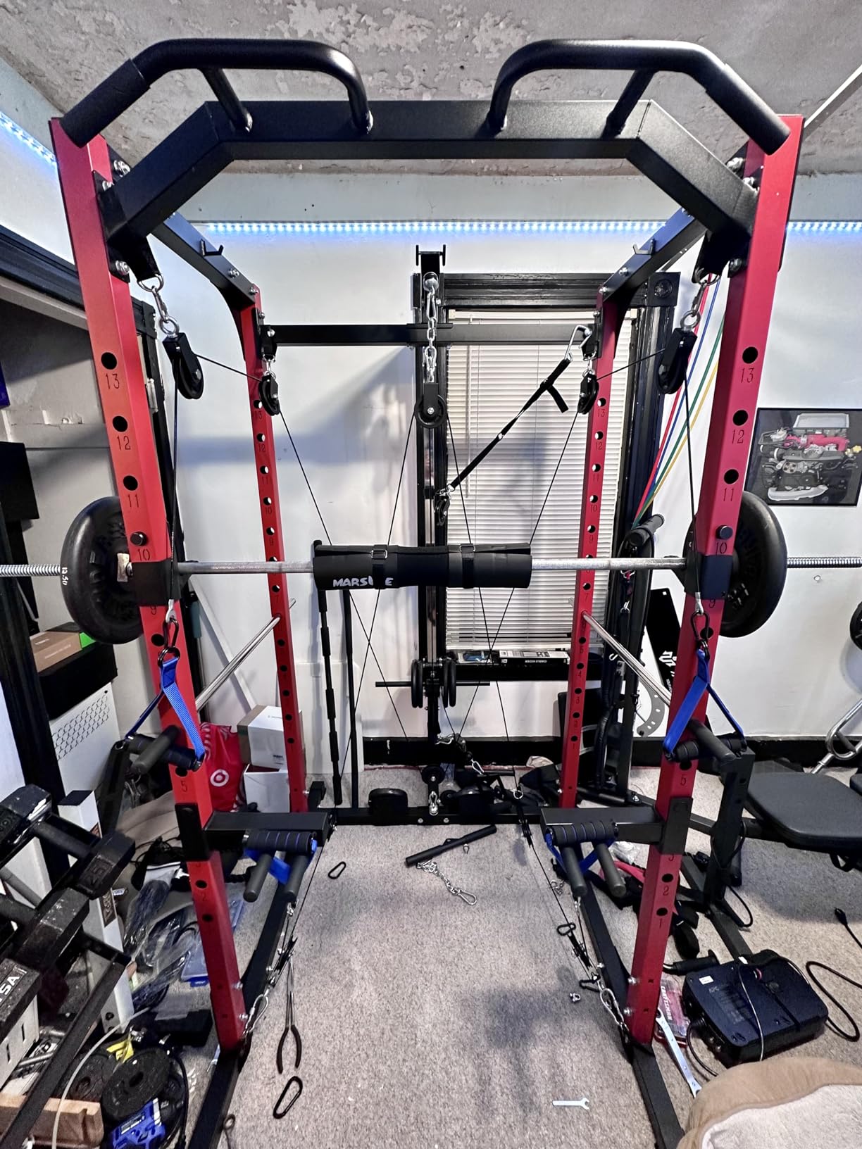 $13/mo - Finance Mikolo Power Cage, Power Rack with LAT Pulldown, 1200 ...