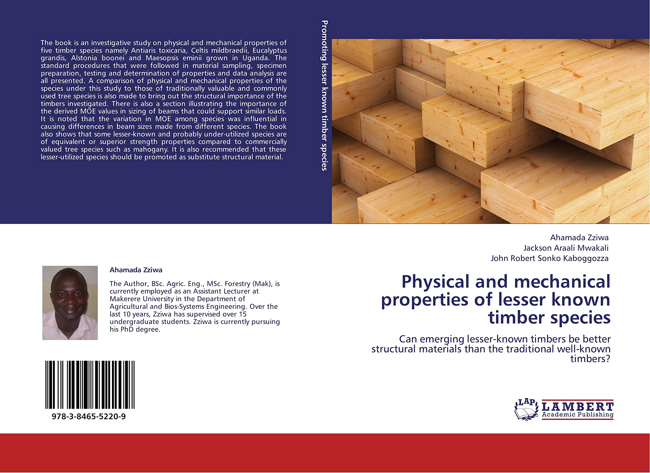 Physical and mechanical properties of lesser known timber species: Can ...