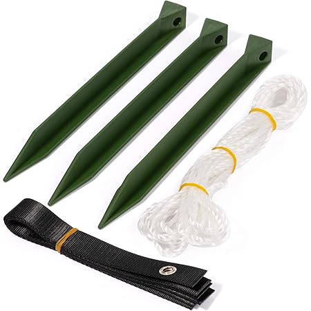 Amazon.com : Heavy Duty Tree Stakes - Tree Anchor Kit with 3 Strong ...