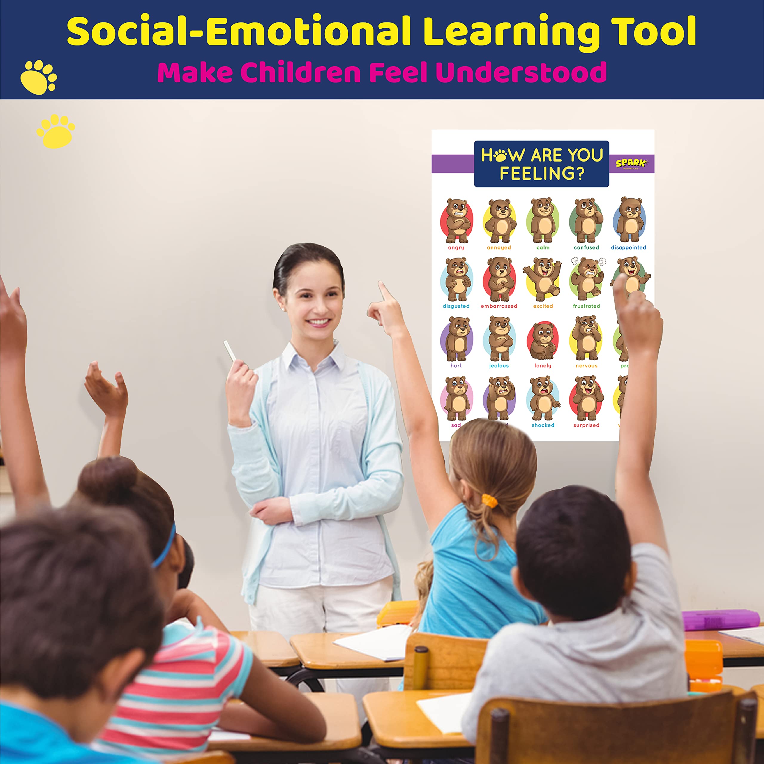 Snapklik.com : SPARK INNOVATIONS Feelings Chart For Kids And Emotion ...