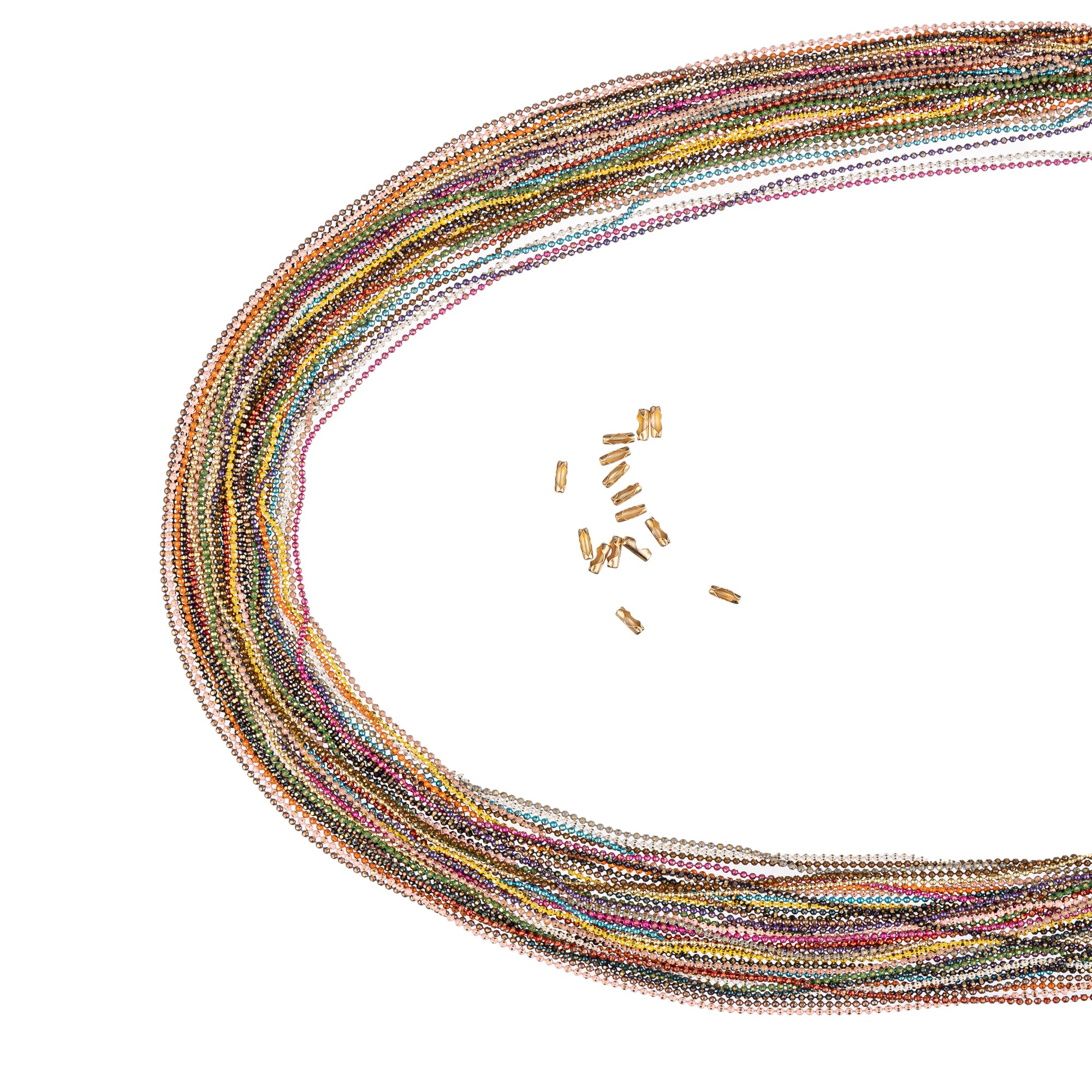 Amazon.com: YoungJewl 42 Feet Ball Chain 1.2mm Small Brass Bead Chain ...