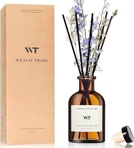 Amazon.com: WEALD TRIBE Reed Diffuser Set for Bathroom Decor, Sticks ...