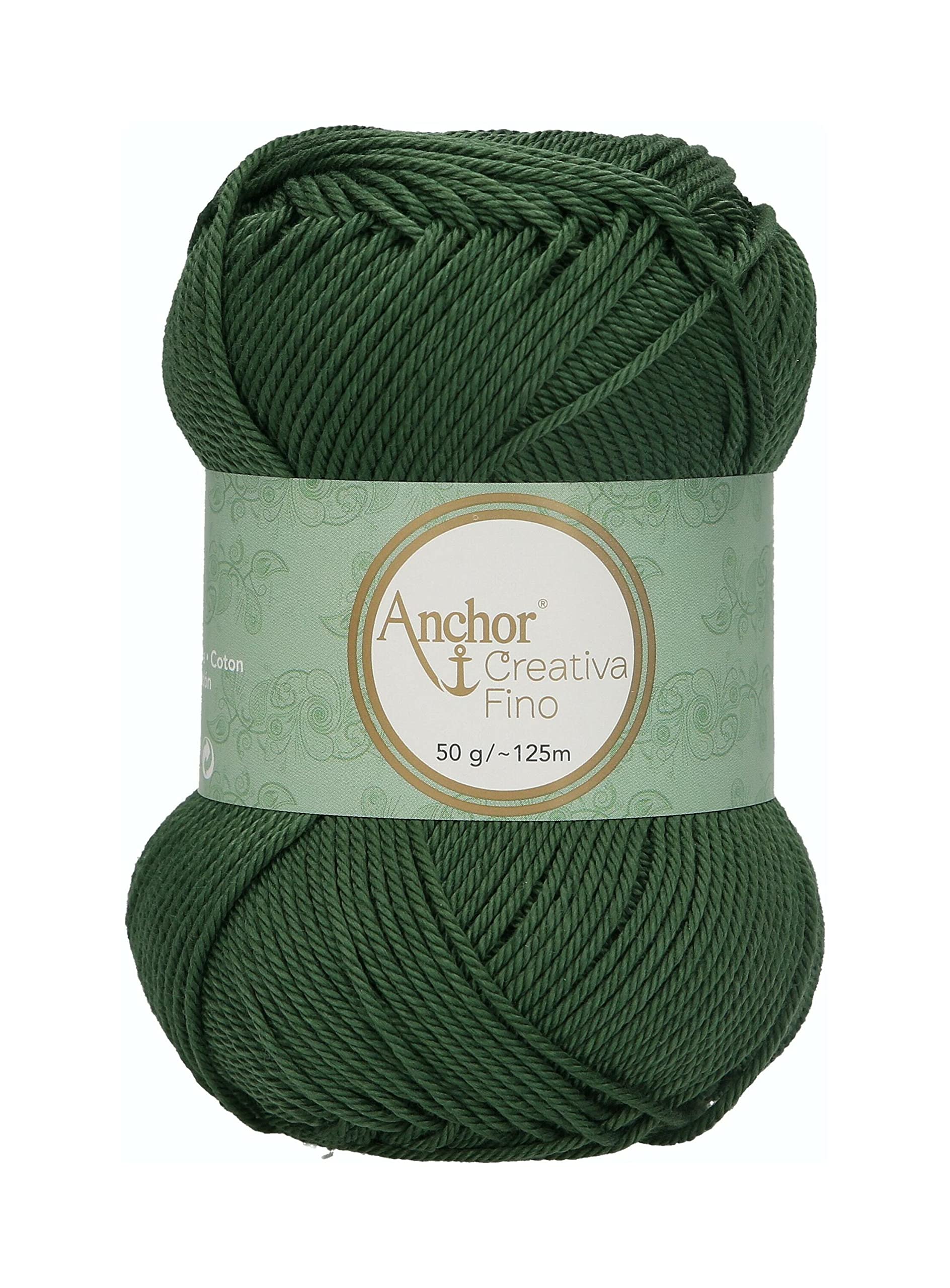 Anchor 4620004-00419 Crochet Yarn, 100% Cotton, 419, Thickness 4, 125 m ...